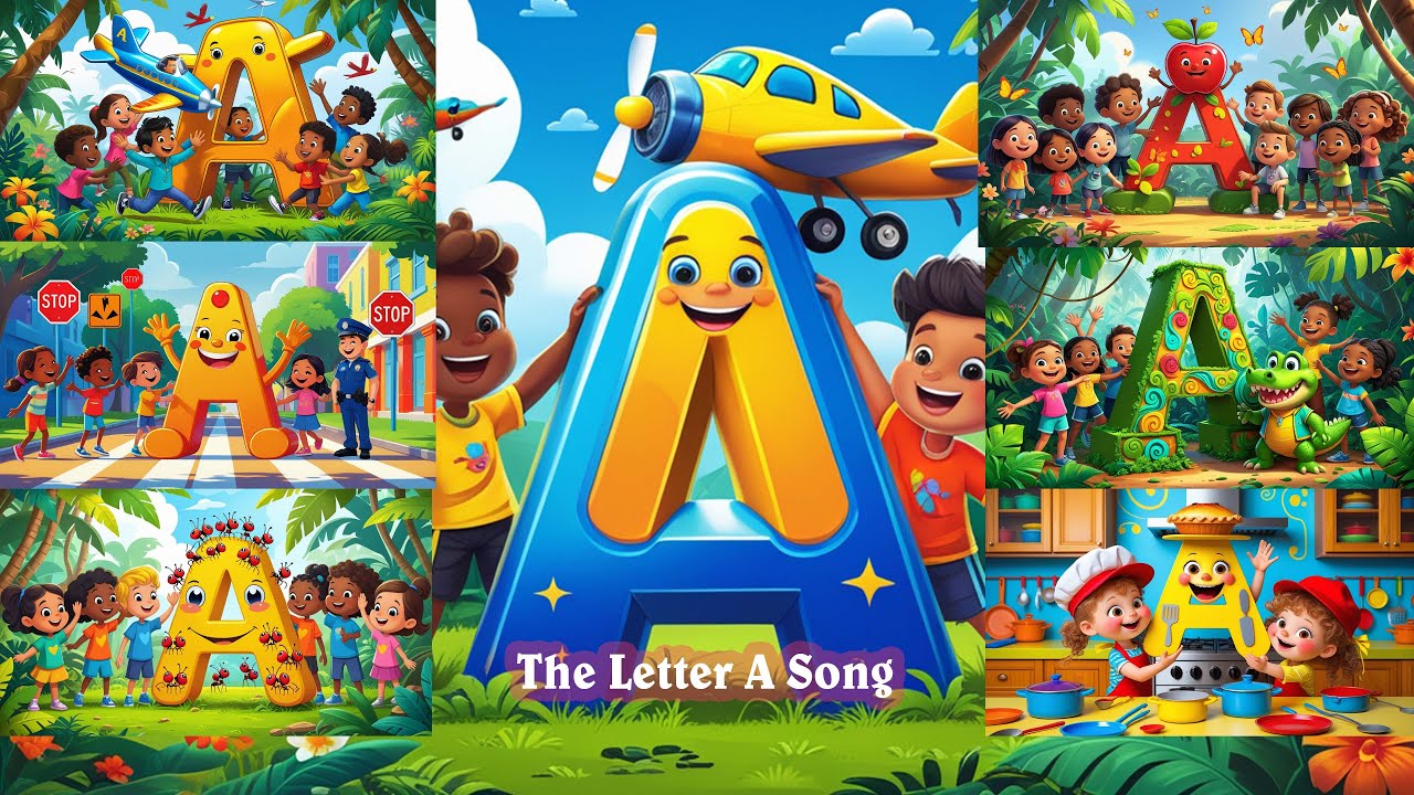 The Letter A kids song: Do you know this letter (Enhanced quality ...