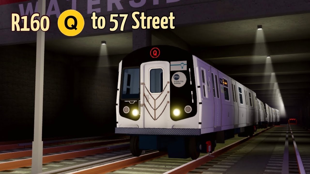 Roblox MTA Subway: R160 (Q) Local Train to 57th Street - YouTube