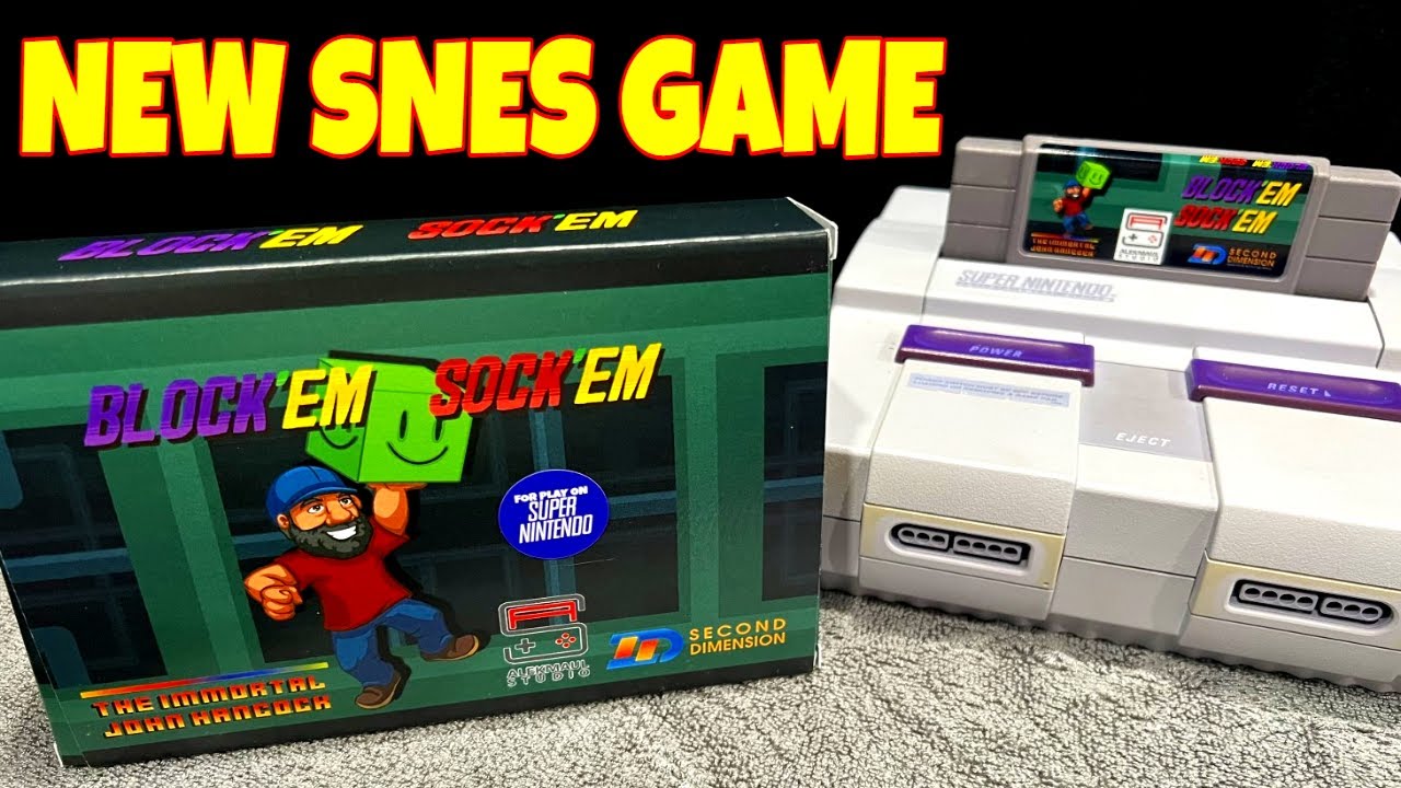 New SNES Physical Game Release Super Block'em Sock'em - YouTube