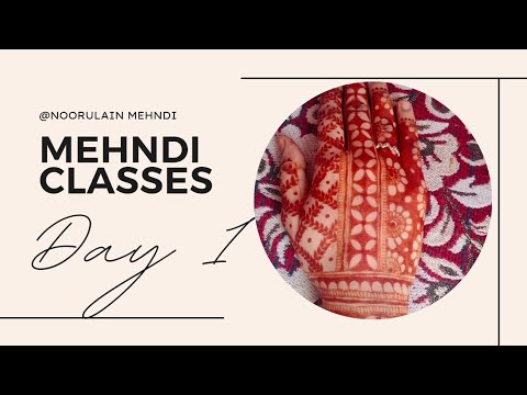 mehndi class Day_1 /easy mehndi design classes / basic mehndi design ...