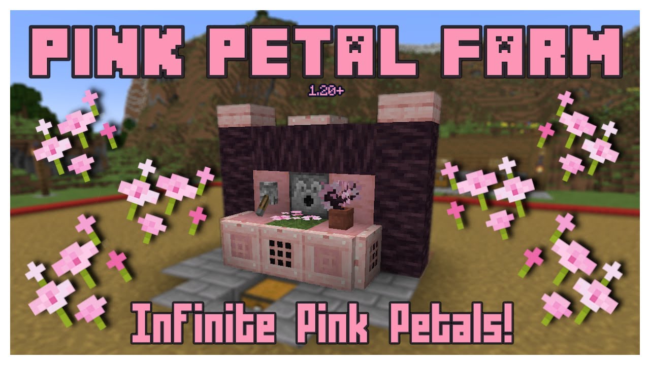 Minecraft 1.20 INFINITE PINK PETAL Farm Tutorial!!! - YouTube