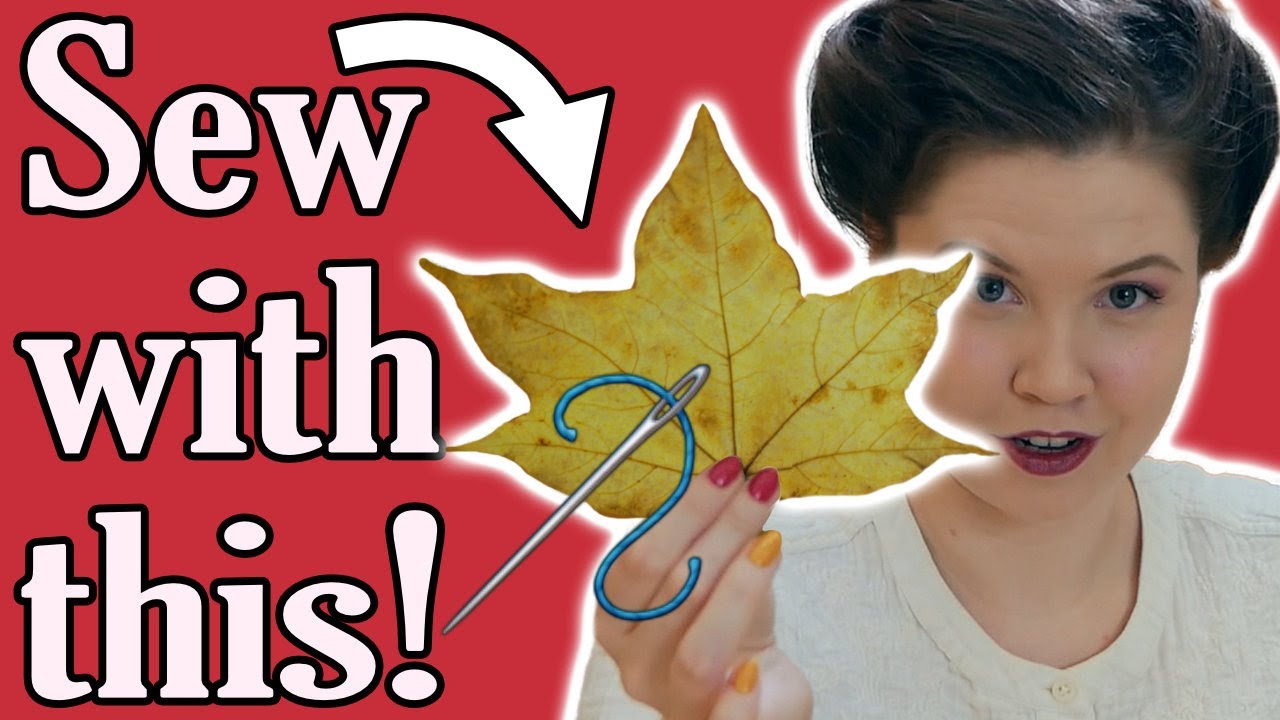 Sewing with REAL leaves | Autumn Fall crafting | Preserved Glycerin ...
