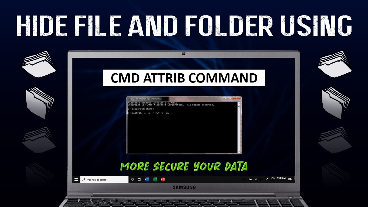 How to Secure 🔐 your Files/Folder using Attrib Command 2021 || How to ...