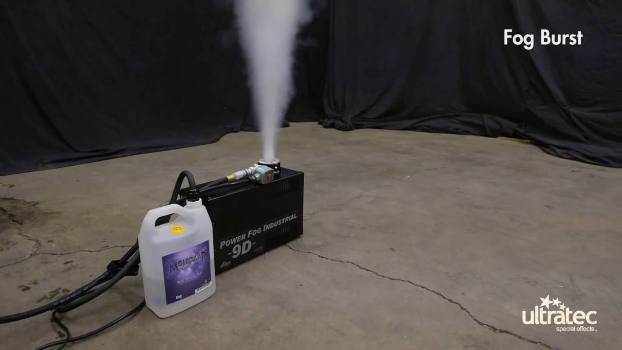 Ultrstec Fog Burst with PF9D Fog Machine - YouTube