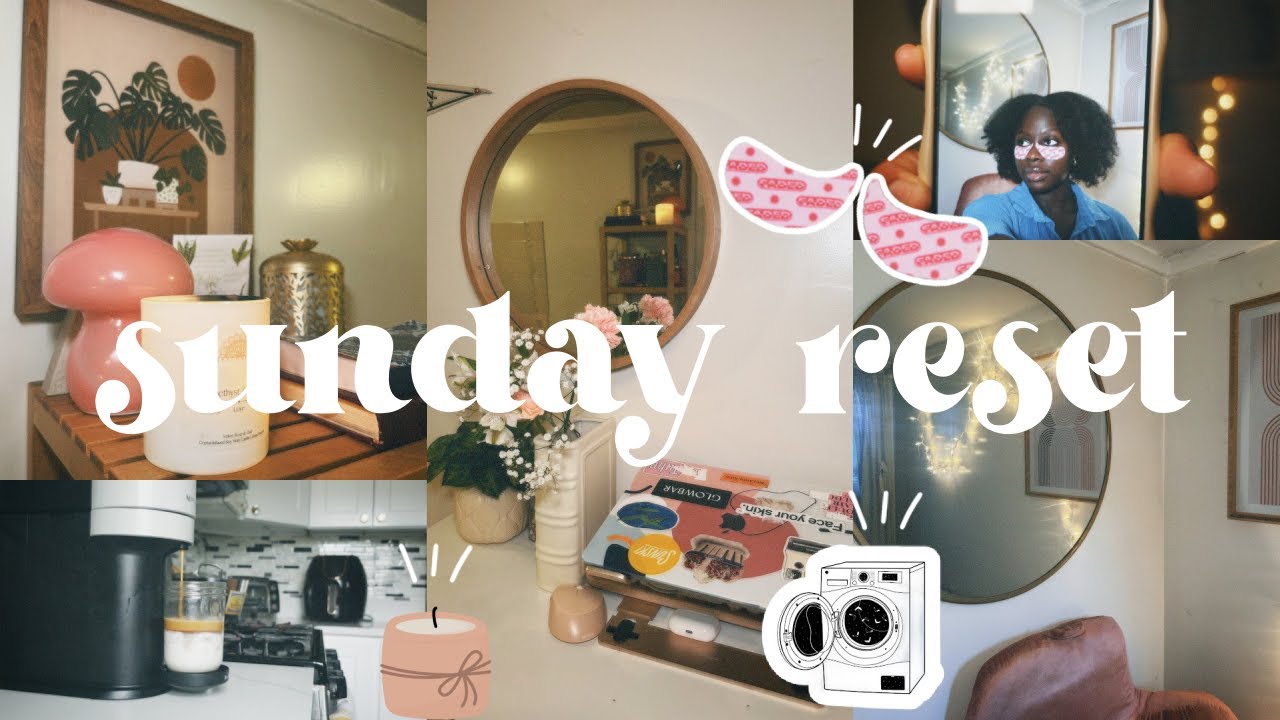 Sunday Reset | laundry, meal prepping, cleaning my room, and setting ...