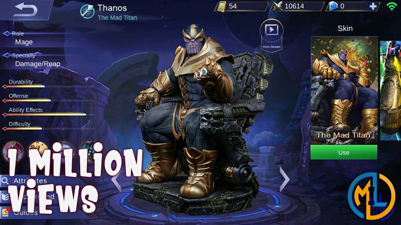 Mobile Legends : Ideas : Thanos The Mad Titan - YouTube