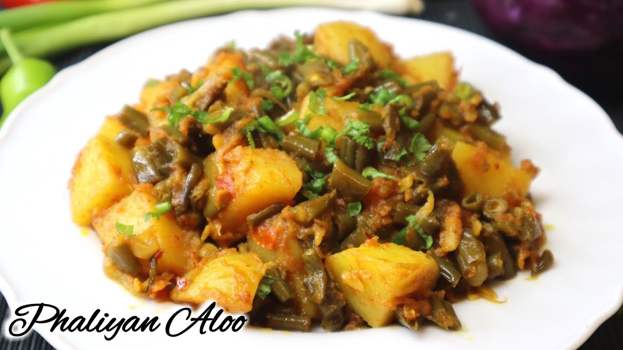phaliyan aloo |green beans potato recipe | phalian aloo ki sabzi - YouTube