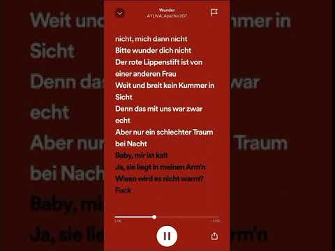WUNDER - AYLIVA & APACHE207 LYRICS - YouTube