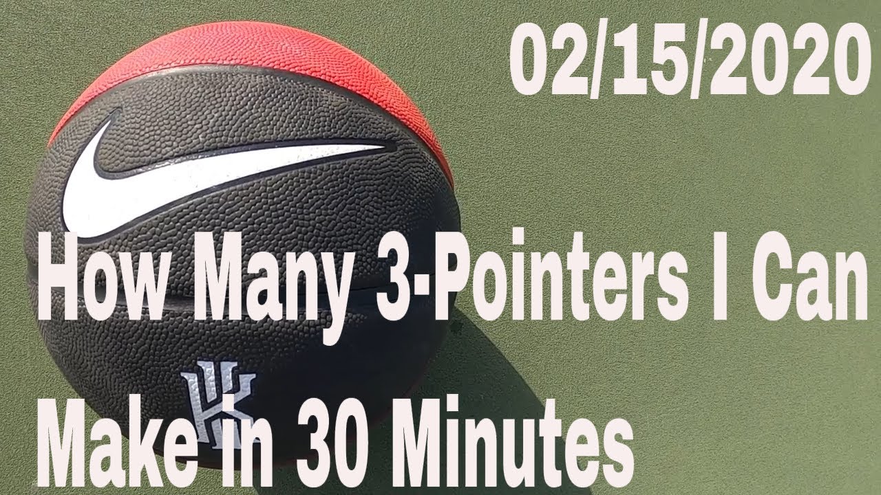 🏀 NIKE Kyrie Crossover || How Many 3-Pointers I can Make in 30 Minutes ...