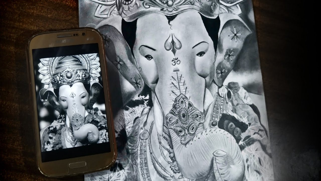 how to draw ganpati bappa step by step | ganpati bappa morya 🙏🙏 - YouTube