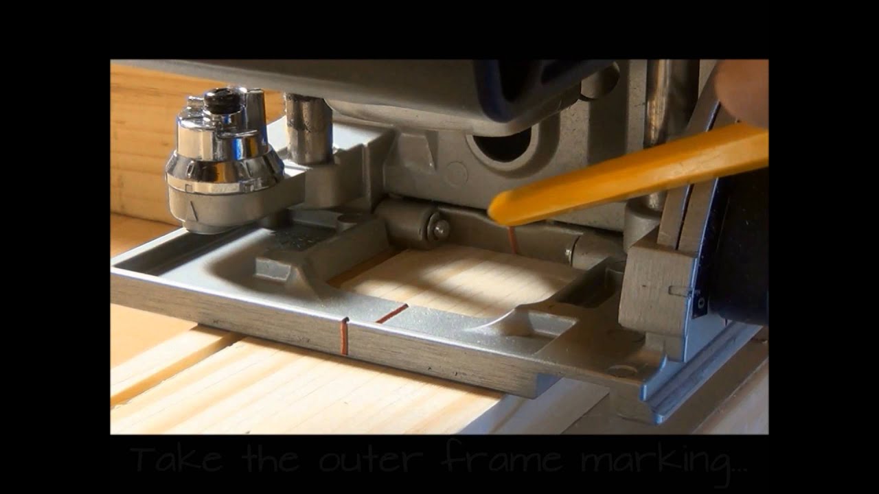 Biscuit techniques - slot in the edge jig - YouTube