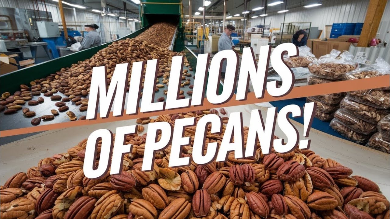 How To Process Millions of Pecans In A Factory: Step-by-Step Guide# ...