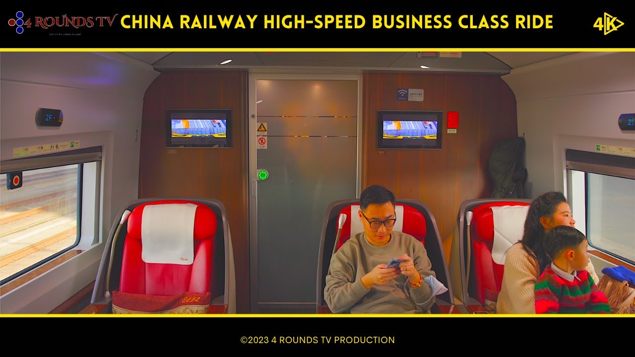 China Railway High-Speed ( CRH) Train Business Class Ride | 4K | - YouTube
