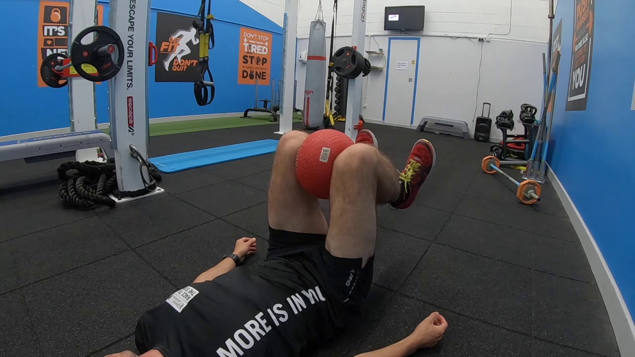 Adductor rehab - isometric squeeze - YouTube