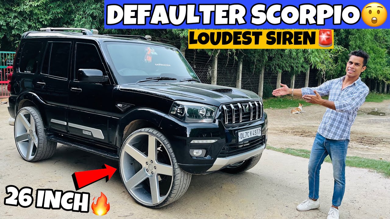 Defaulter Scorpio Classic with 26 Inch Alloywheels😱Loudest🔊Audio Setup ...