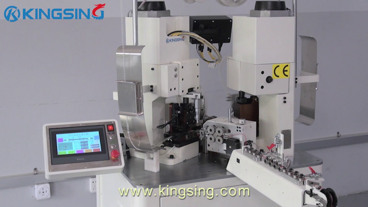 Automatic Two End Terminal Crimping Machine With Crimp Force Monitor ...