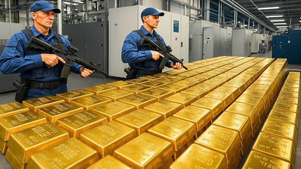 CÓMO se HACE el ORO PURO en FÁBRICA | MILLONES de LINGOTES de ORO REAL ...