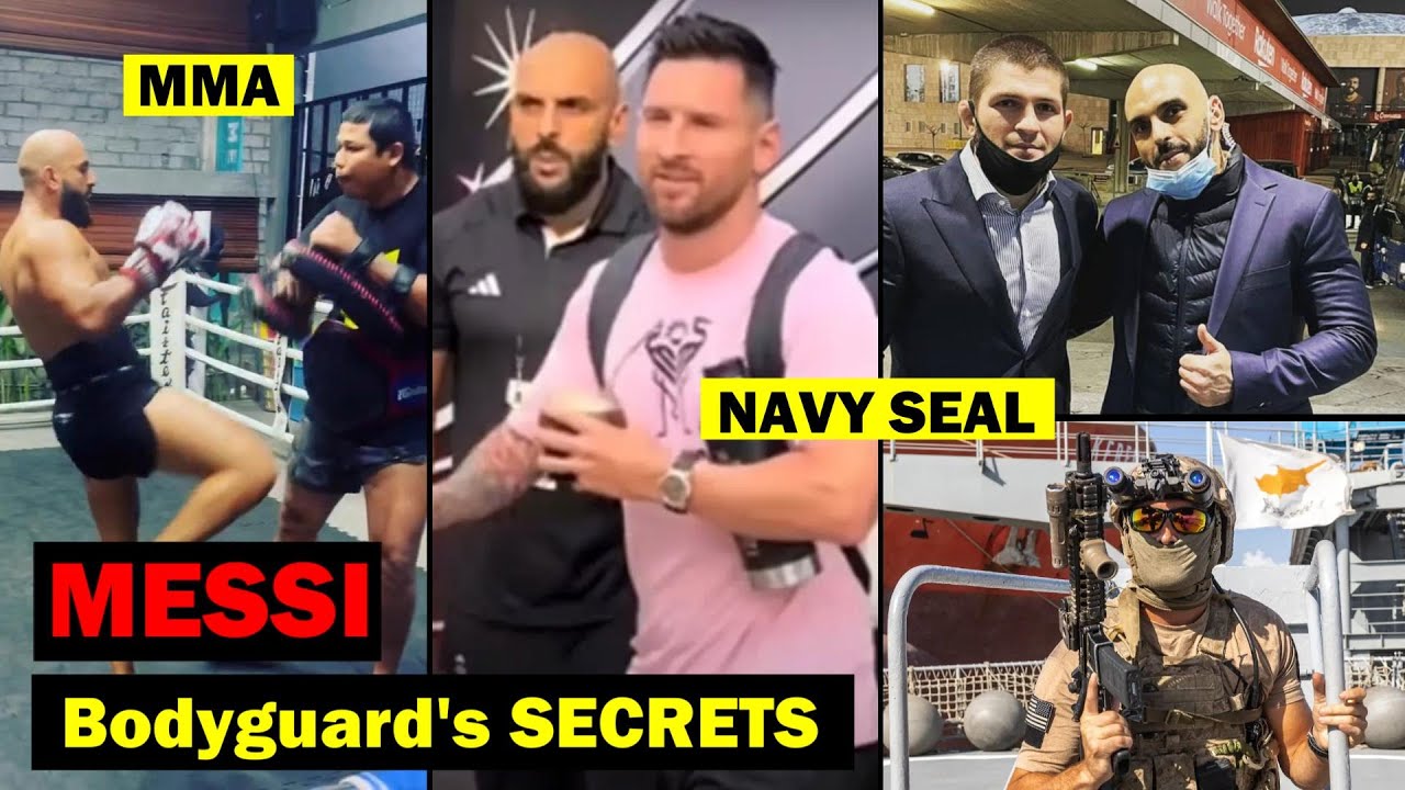 Yassine Chueko - Messi's bodyguard reaction to Messi's goal celebration ...