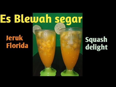 Resep Es Blewah segar |Squash Delight| |Jeruk Florida| - YouTube