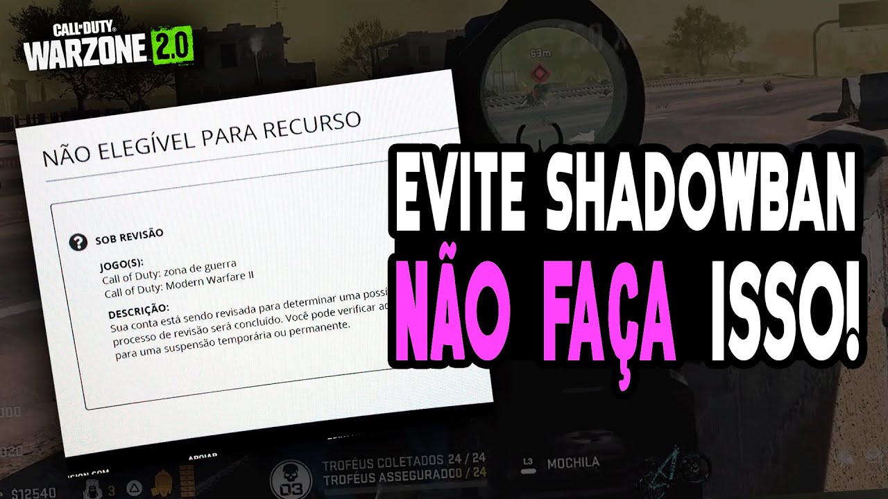 JAMAIS FAÇA ISSO, OU O SHADOWBAN É CERTO NO WARZONE/MW2! - YouTube