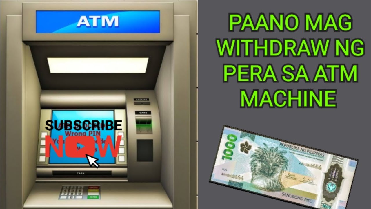 PAANO MAG WITHDRAW NG PERA SA ATM MACHINE / KAARO MIX VLOGZ - YouTube