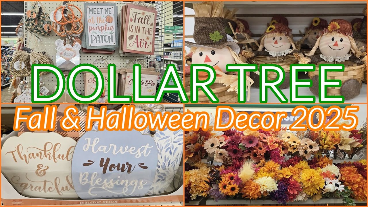 Dollar Tree Fall and Halloween Decor 2025 New Finds! Shop with me ...