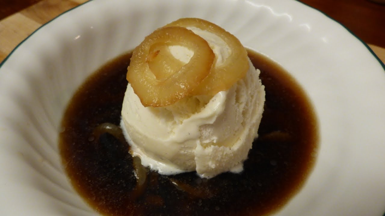 Campbell's Beef Consommé with Caramelized Onions and Vanilla Ice Cream ...