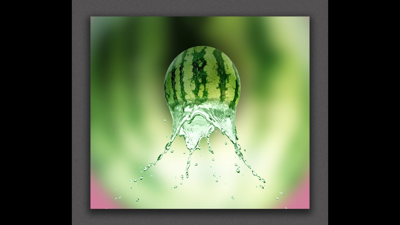 How to make a water dispersion effect in Photoshop - YouTube