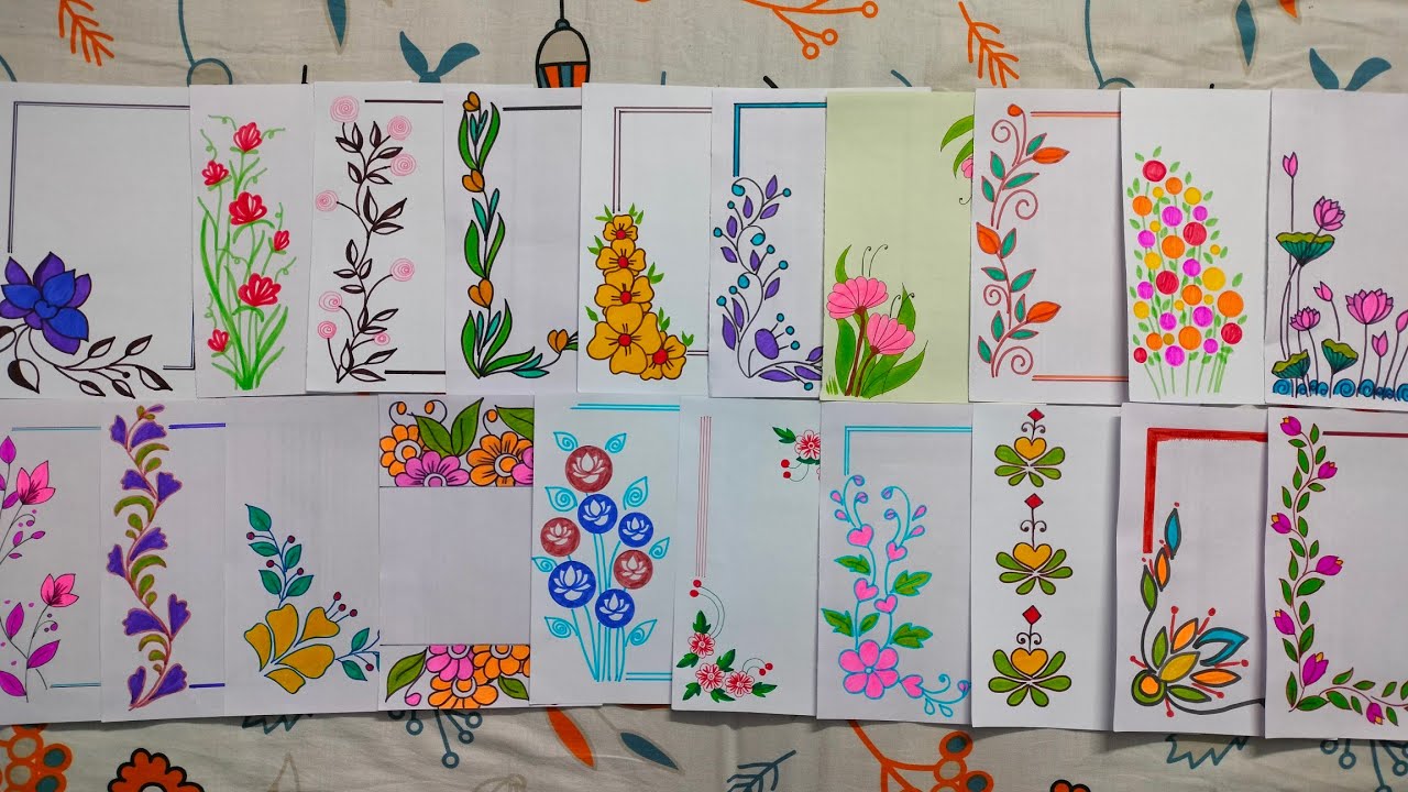 20 UNIQUE TREND BEAUTIFUL FLOWER FRONTPAGE DESIGN FOR SCHOOL PROJECT ...