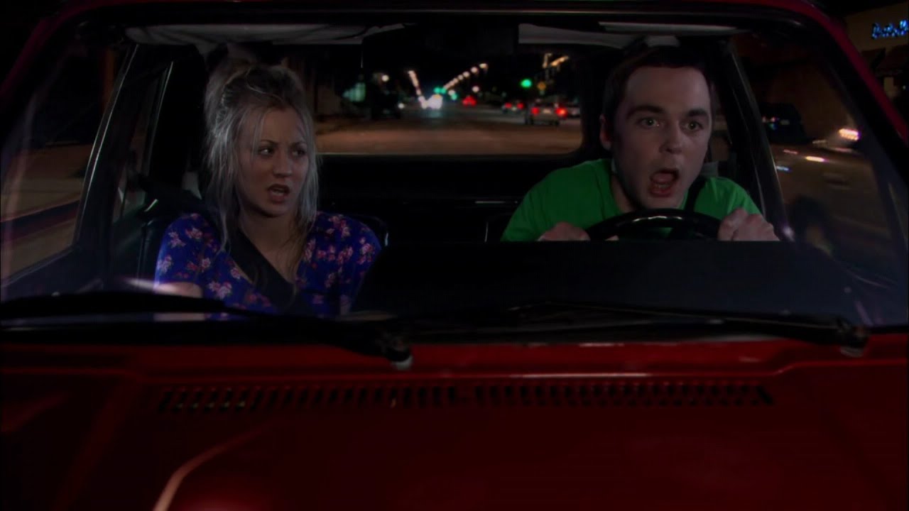 When Sheldon drives | The Big Bang Theory - YouTube