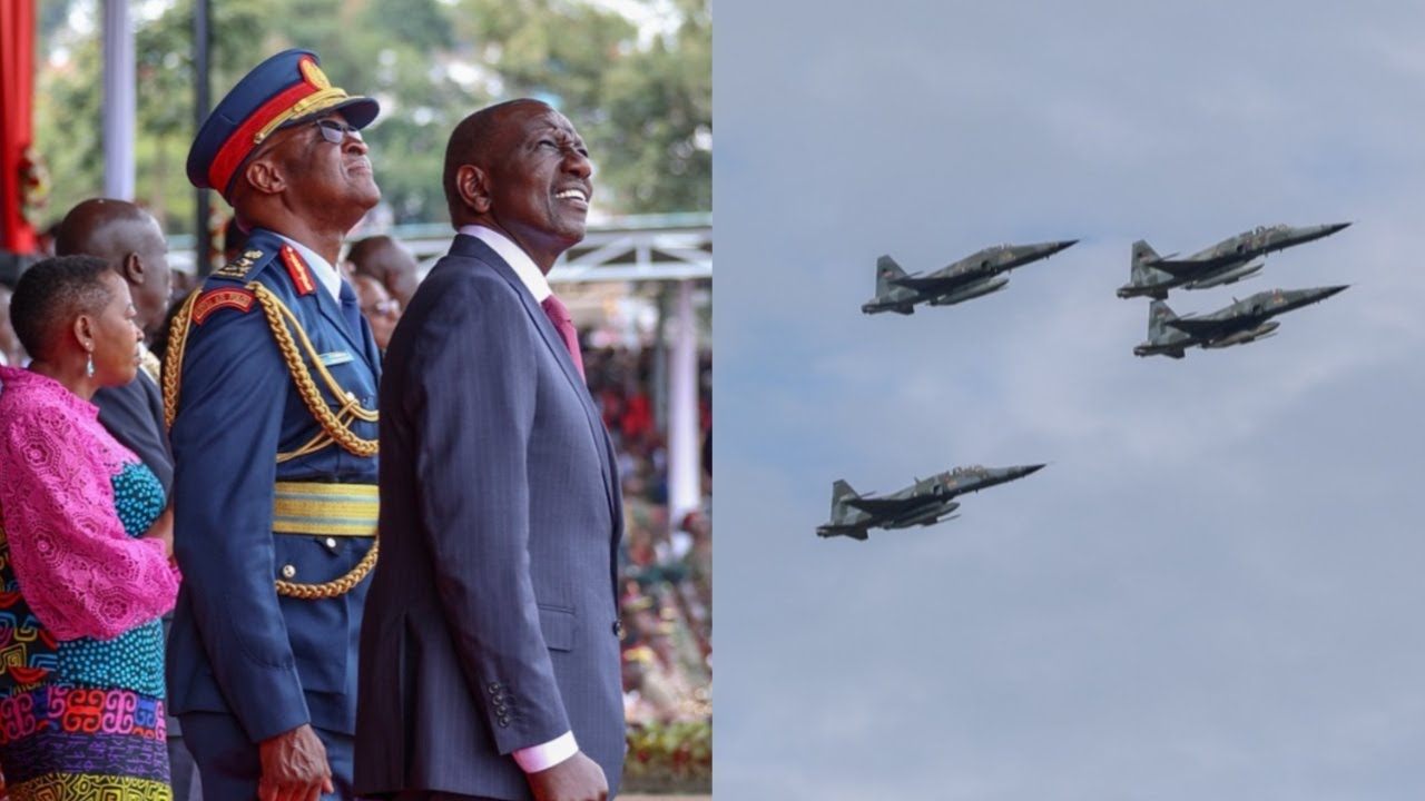 Beautiful Plane Flypast as President RUTO presides over MASHUJAA day ...