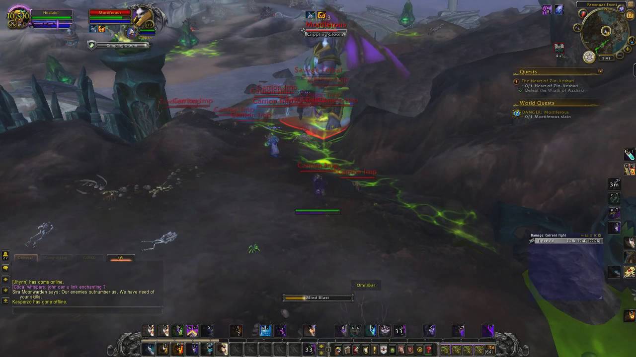 WoW Legion : World Quest - DANGER : Mortiferous - YouTube