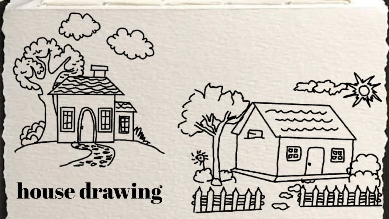 house drawing easy | drawing | cute drawings | sketches | sketch ...