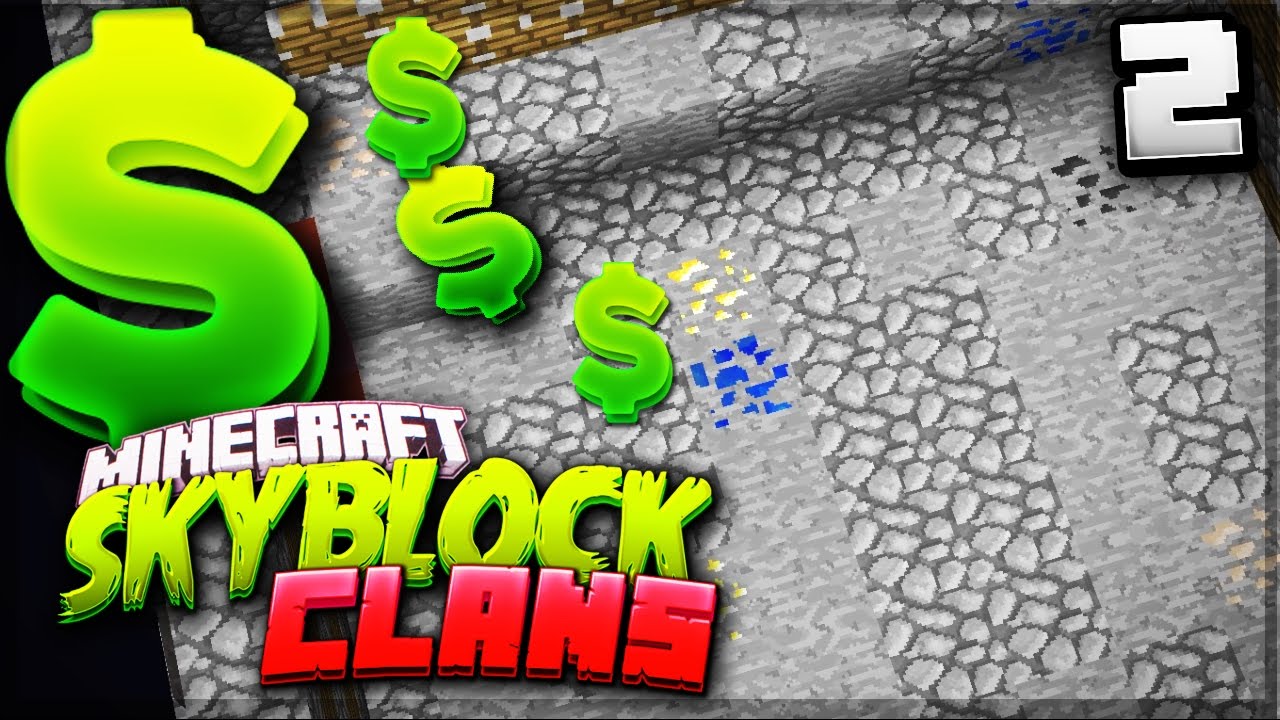 EPIC COBBLE FARM! | Minecraft SKYCLANS (Skyblock + Factions) - YouTube