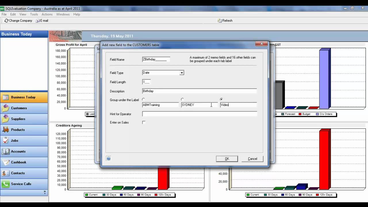 Custom Fields in ABM Software. You can customise your business software ...