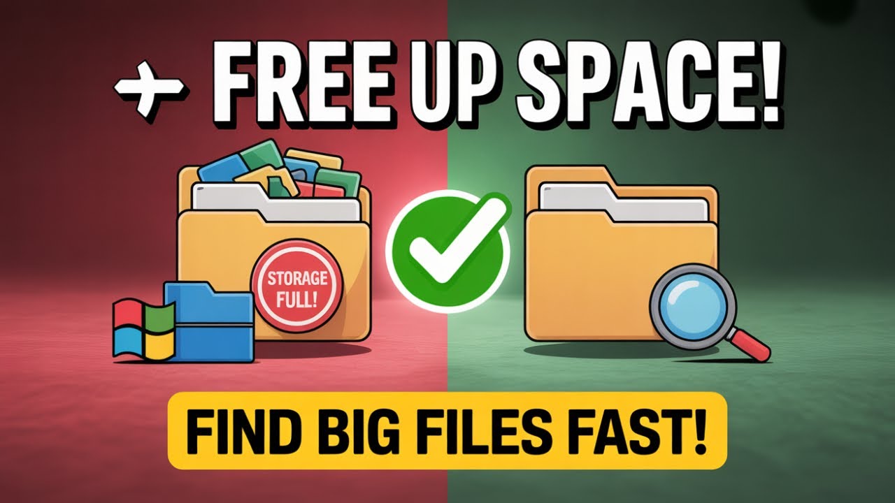 🔍 Find Hidden Large Files on Windows & Free Up Space Fast! - YouTube