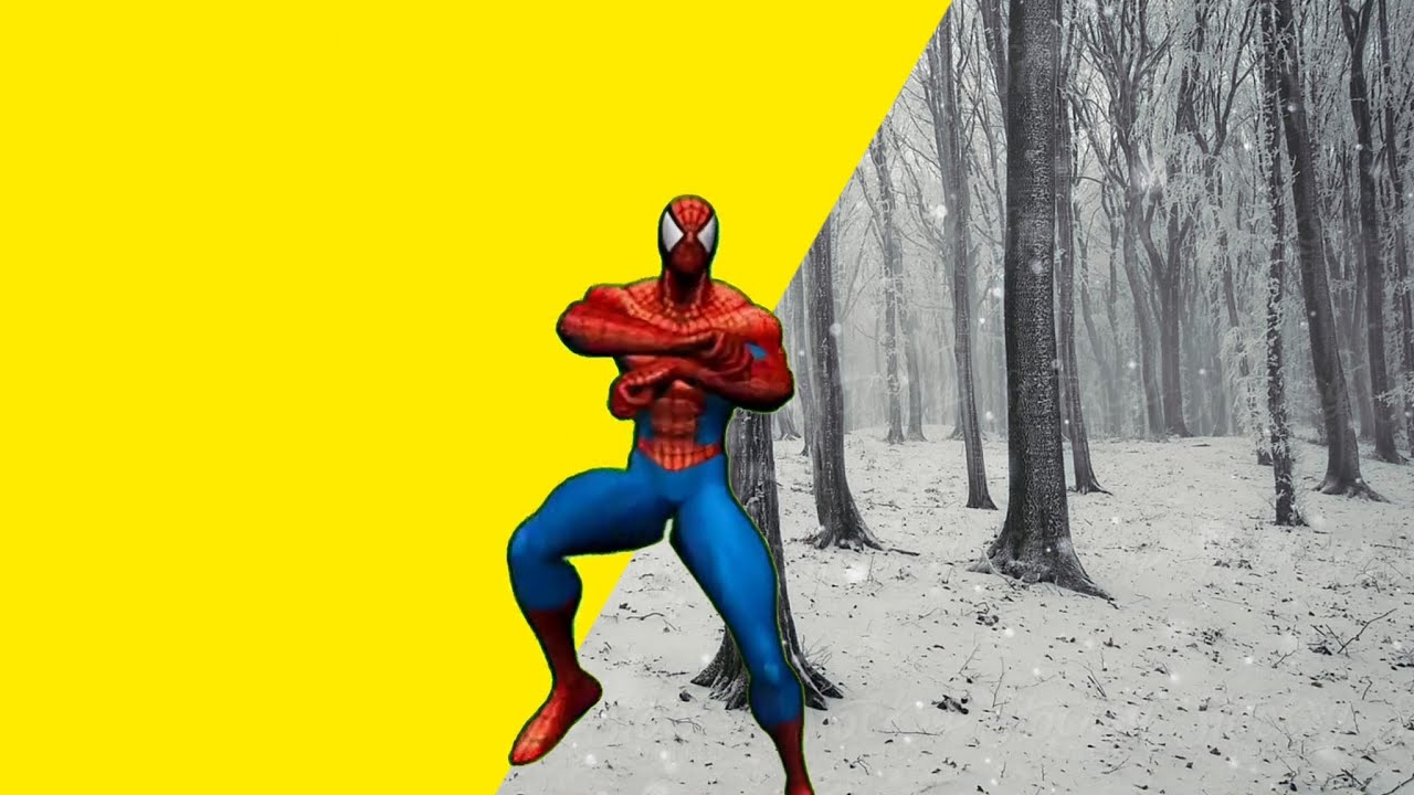 Spider Man funny dancing green screen || Chroma key || MARVEL TechArt ...