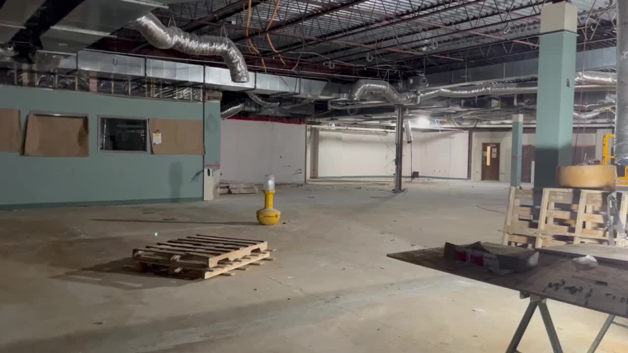 Central High School library renovation process - YouTube