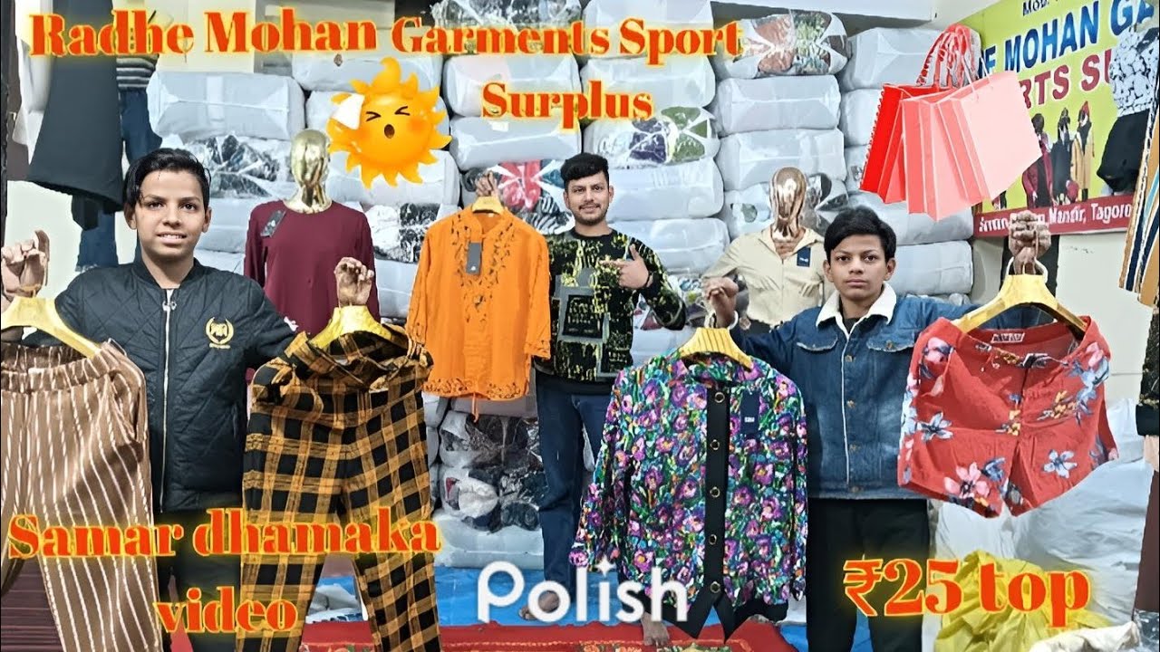 Radhe Mohan garments surplus mix top ₹ 25 Samar dhamakedar offer ke ...