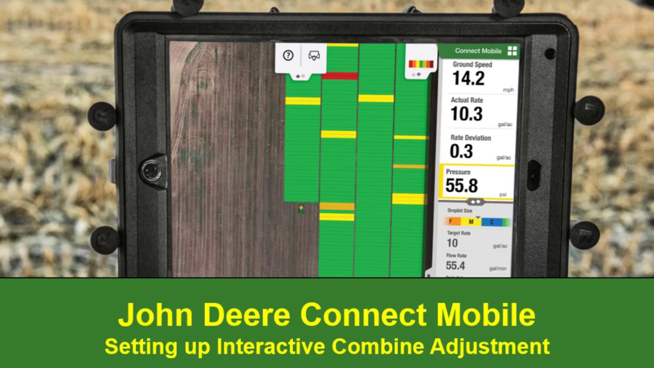 How To Set Up Interactive Combine Adjustment | John Deere Connect ...