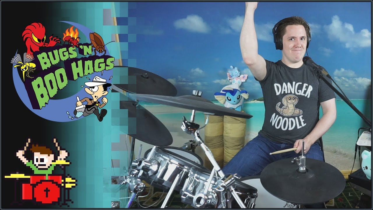 Bugs 'N Boo Hags Music Premier On Drums! - YouTube