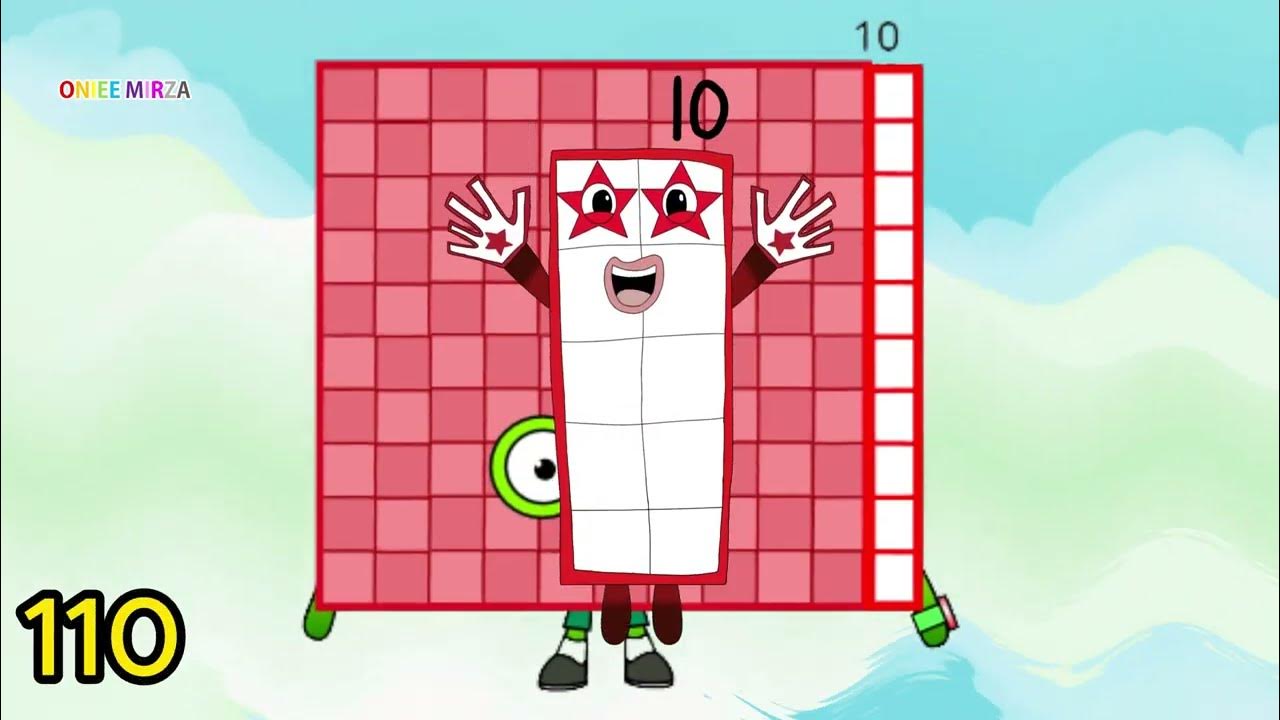 numberblocks skip counting 10 - numberlocks learn to count - YouTube