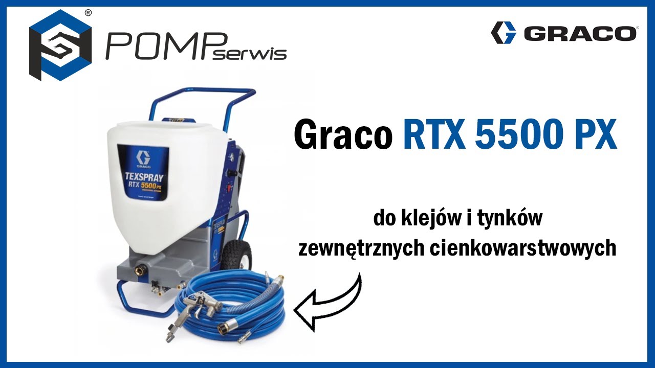 Graco RTX 5500 PX - do klejów i tynków zewnętrznych cienkowarstwowych ...