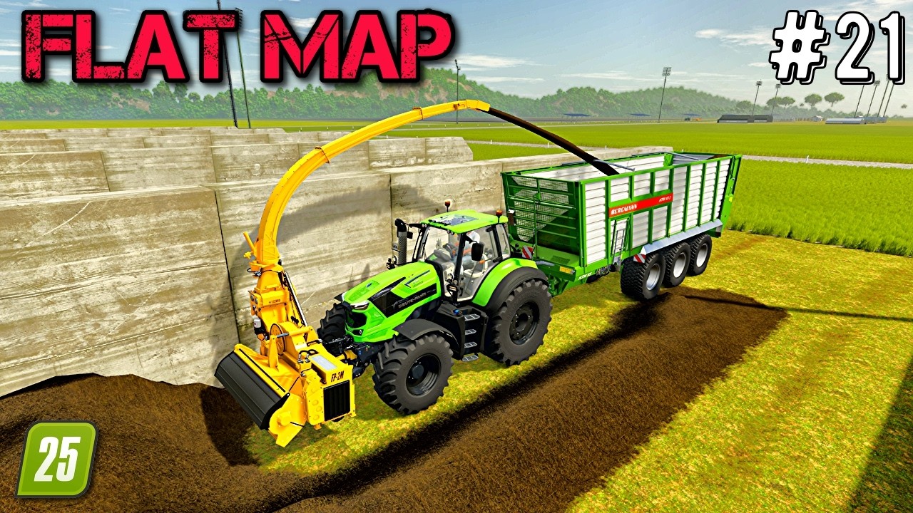 farming Simulator 25 Flat Map Timelapse Ep #21 Mega Farm fs25 gameplay ...