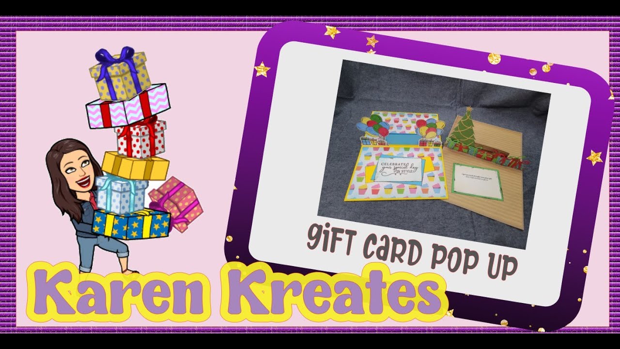 Pop out Gift card holder - YouTube