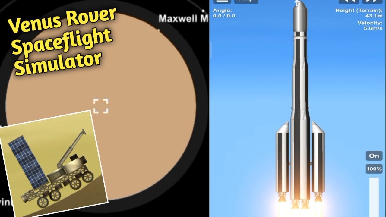 Landing a Rover on Venus in Spaceflight Simulator | SFS - YouTube