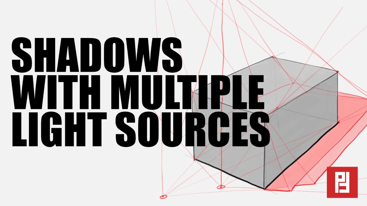 Sketch Practice - Casting Shadows with Multiple Light Sources - YouTube