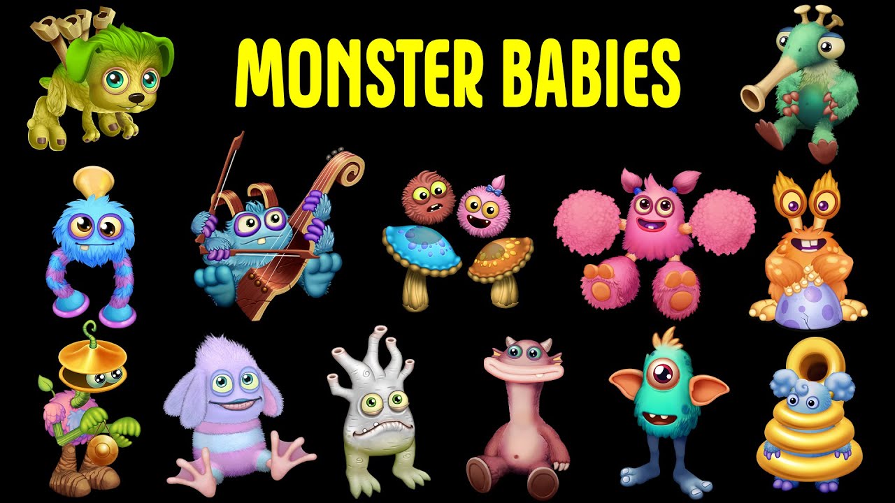 Monster Babies: Triple Element Monsters - All Sounds and Animations ...