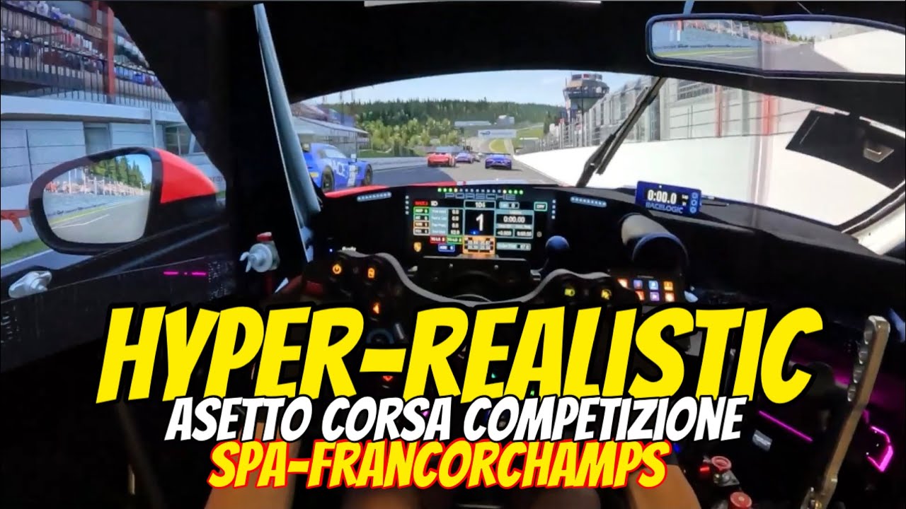 HYPER-REALISTIC SIM RACING | Spa-Francorchamps Madness! Simucube 2 ...