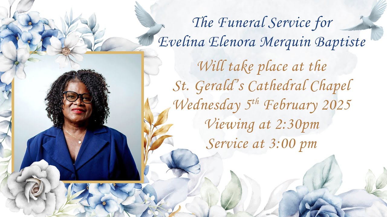 The Funeral Service for Evelina Elenora Merquin Baptiste - YouTube